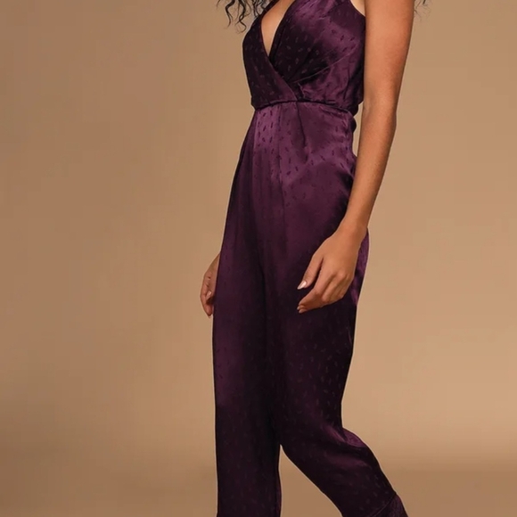 ALI & JAY | Pants & Jumpsuits | Ali Jay Purple Halter Jumpsuit With ...